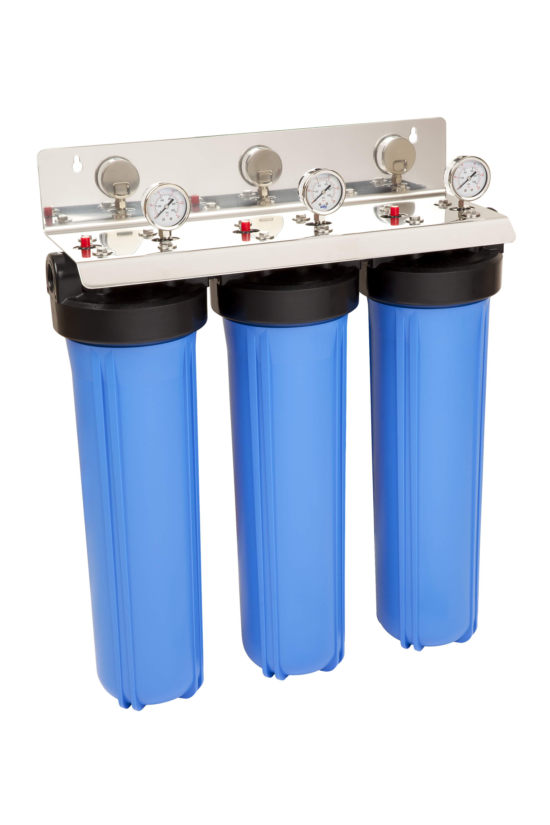 Whole House Water Filter – High Flow Triple 20″ – Sediment Carbon – Raw ...